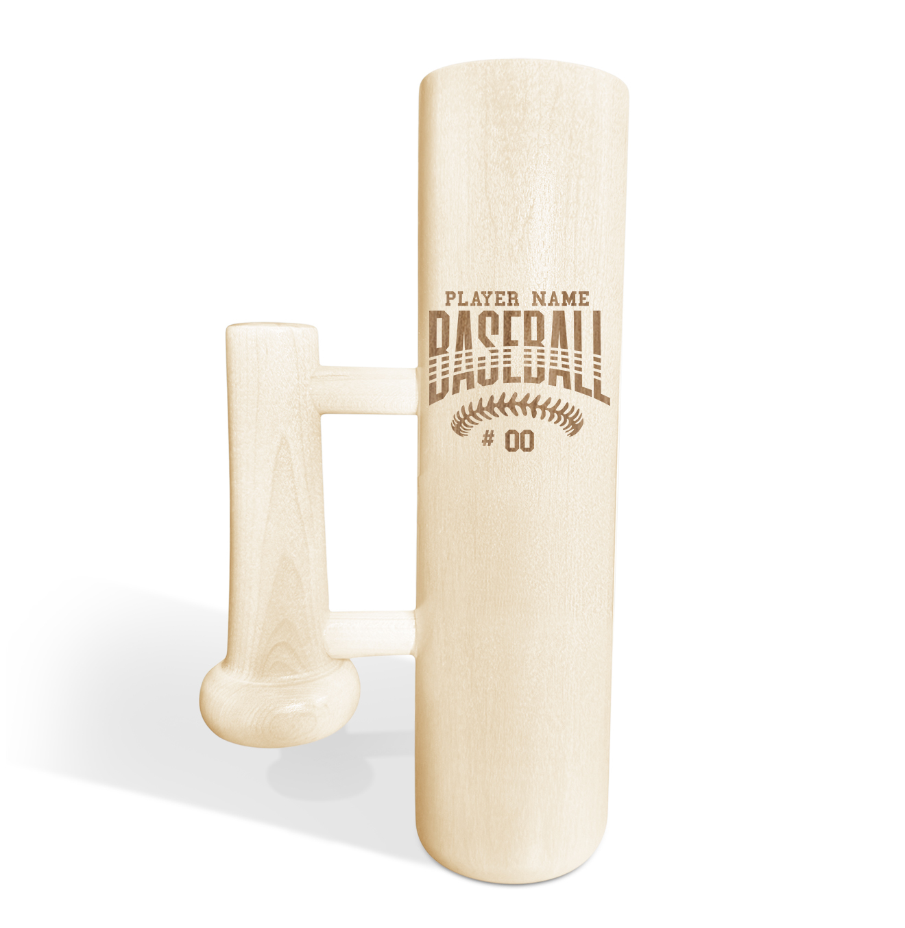 Personalized Baseball Bat Beer Mug with Handle - Player Name and Numbe ...
