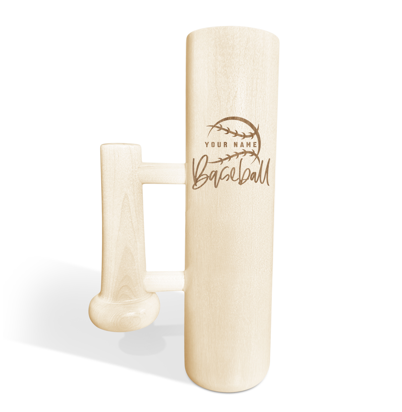 Personalized Baseball Bat Beer Mug with Handle - Player Name – The Wood ...