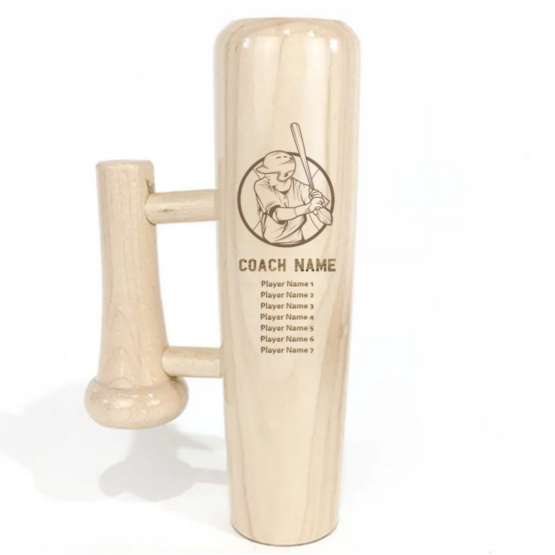 Personalized Baseball Bat Beer Mug with Coach and Player Names – The ...