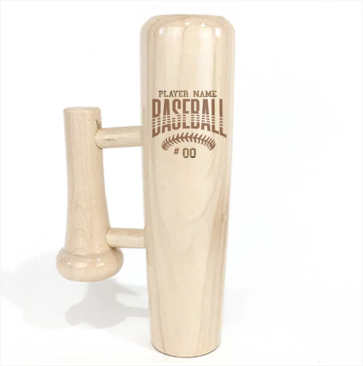 Personalized Baseball Bat Beer Mug with Handle - Player Name and Numbe ...